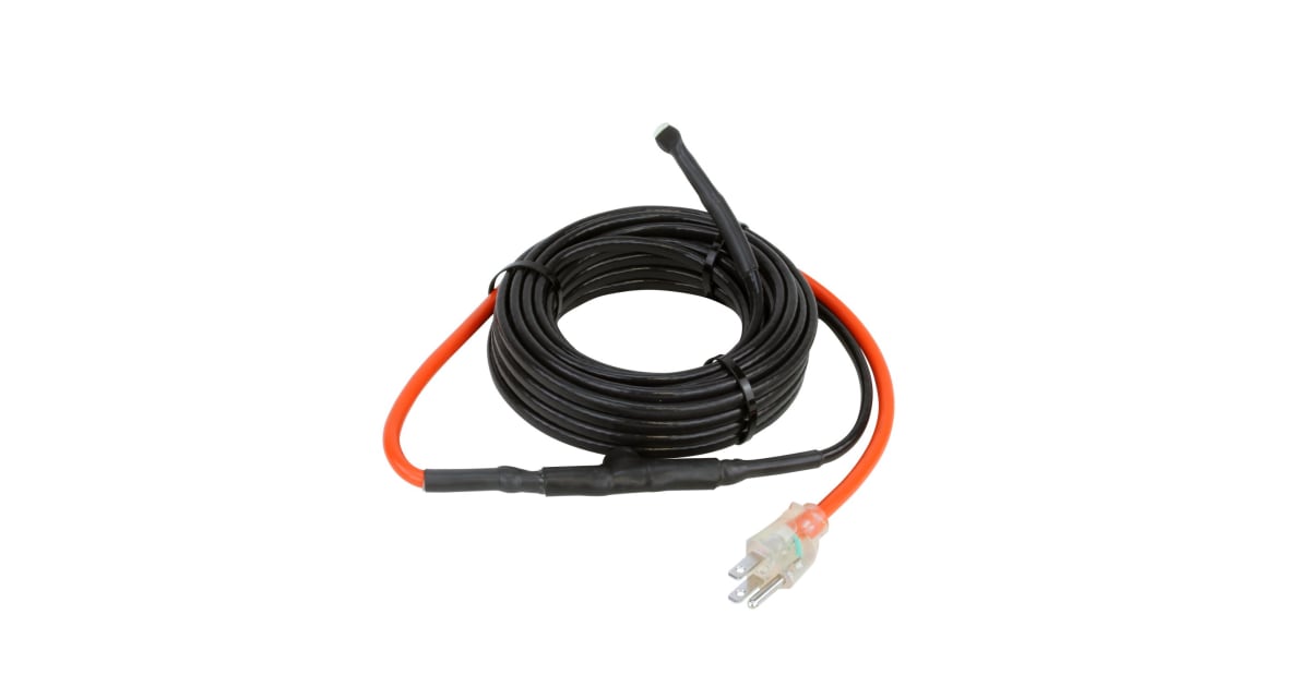 WarmlyYours PTC120-7W-012-WY 12' PRO-Tect DIY Plug-in Heating Cable Kit ...