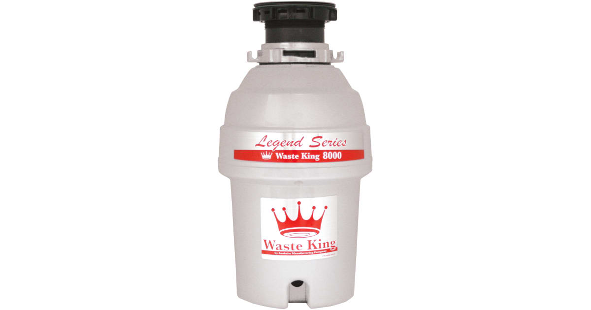 Waste King L-8000 EZ-Mount System, 1 HP 2800 RPM, Continuous Feed ...