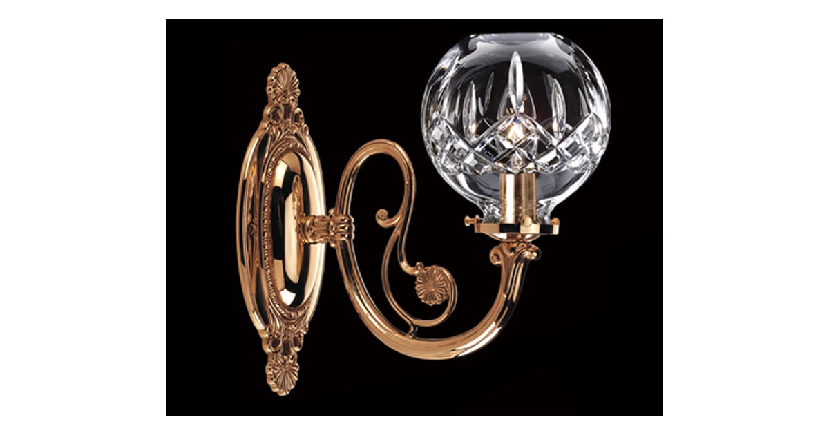 Waterford 8793180515 Crystal Up Lighting Wall Sconce from the Lismore ...