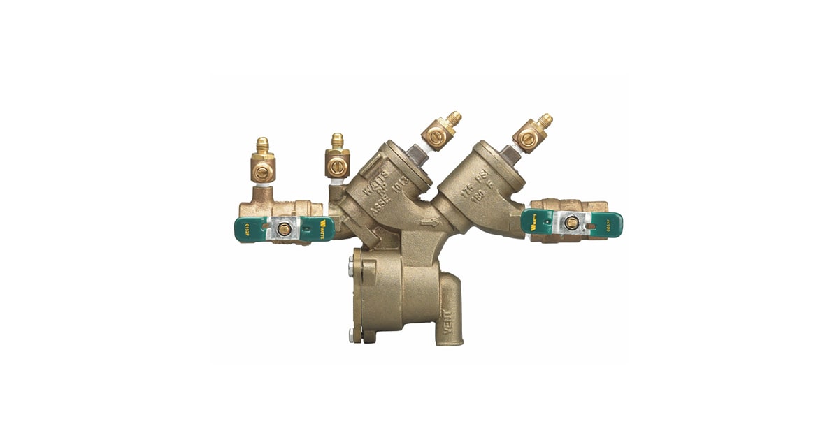 Watts 919QTG 919 Series 1" Reduced Pressure Zone Assembly with Quarter ...