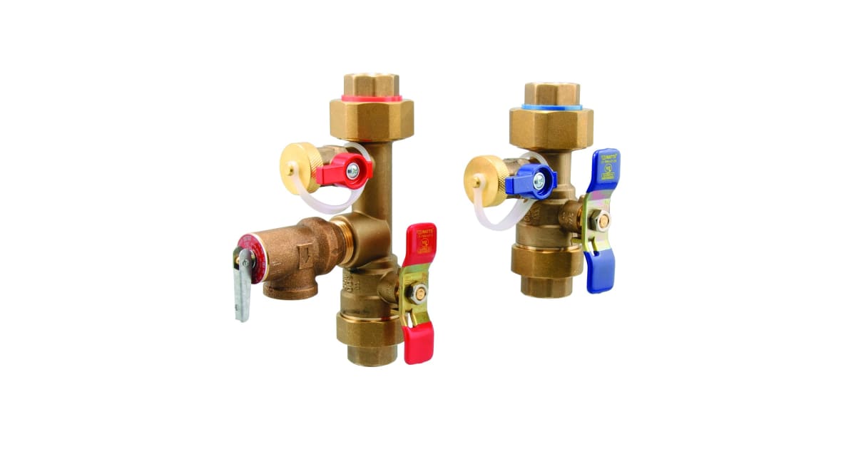 Watts 0120003 Tankless Water Heater Valve Set with Relief Valve | Build.com