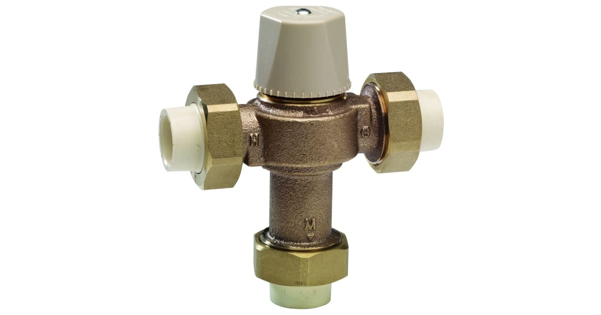 Watts 0559161 1/2" Lead Free Thermostatic Mixing Valve with Cpvc End ...