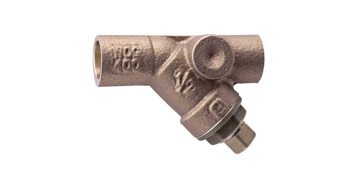 Watts 0384675 777S 2-1/2" Wye Pattern Strainer with Tapped Retainer Cap ...