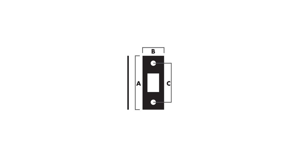 Weiser Lock 100185 Square Corner Deadbolt Strike Plate | Ferguson Home