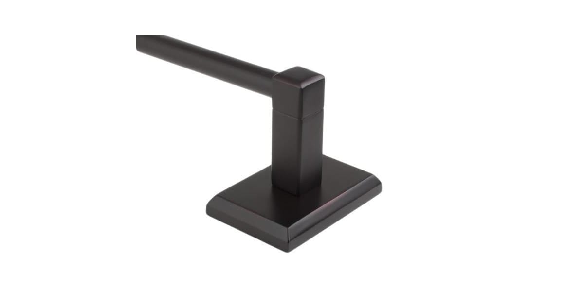 Weslock 9924ORB Atlas 24" Modern Bath Shower Towel Bar with Square ...