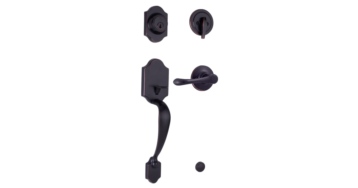 Weslock 02820-1V1FR2D Parkside Single Cylinder Handleset with Somerset ...