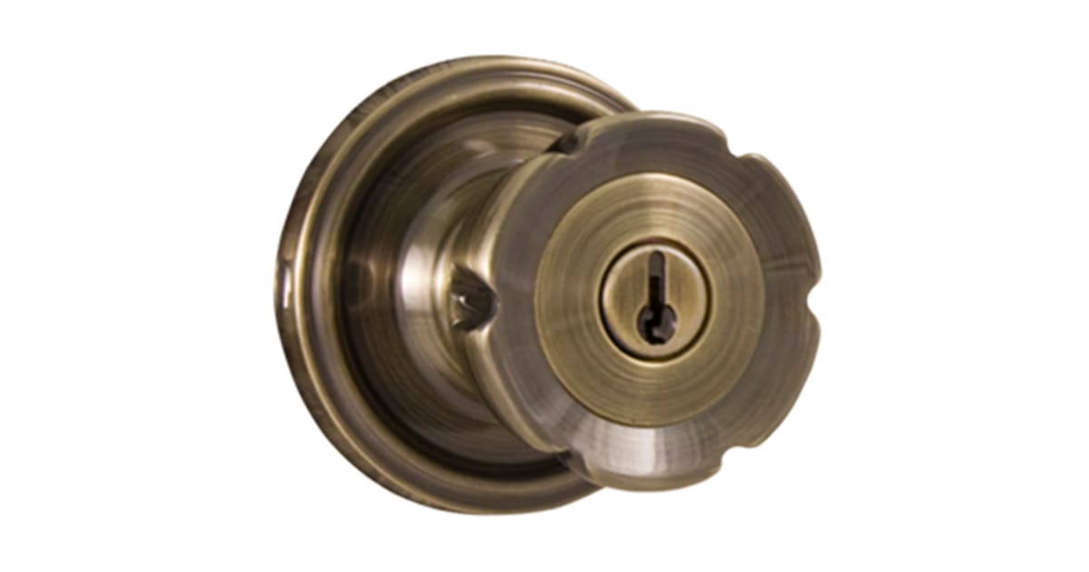Weslock 00640EAEASL23 Eleganti Keyed Entry Door Knob with Round Rose ...