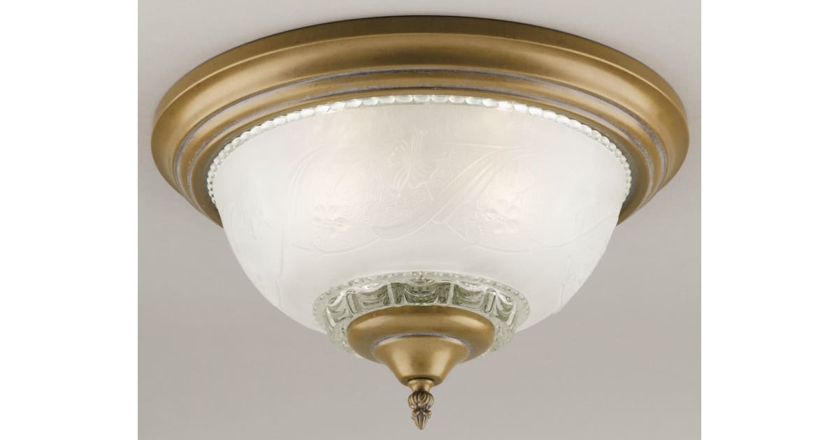 Westinghouse 66177 Single Light Ceiling Fixture Featuring Embossed ...