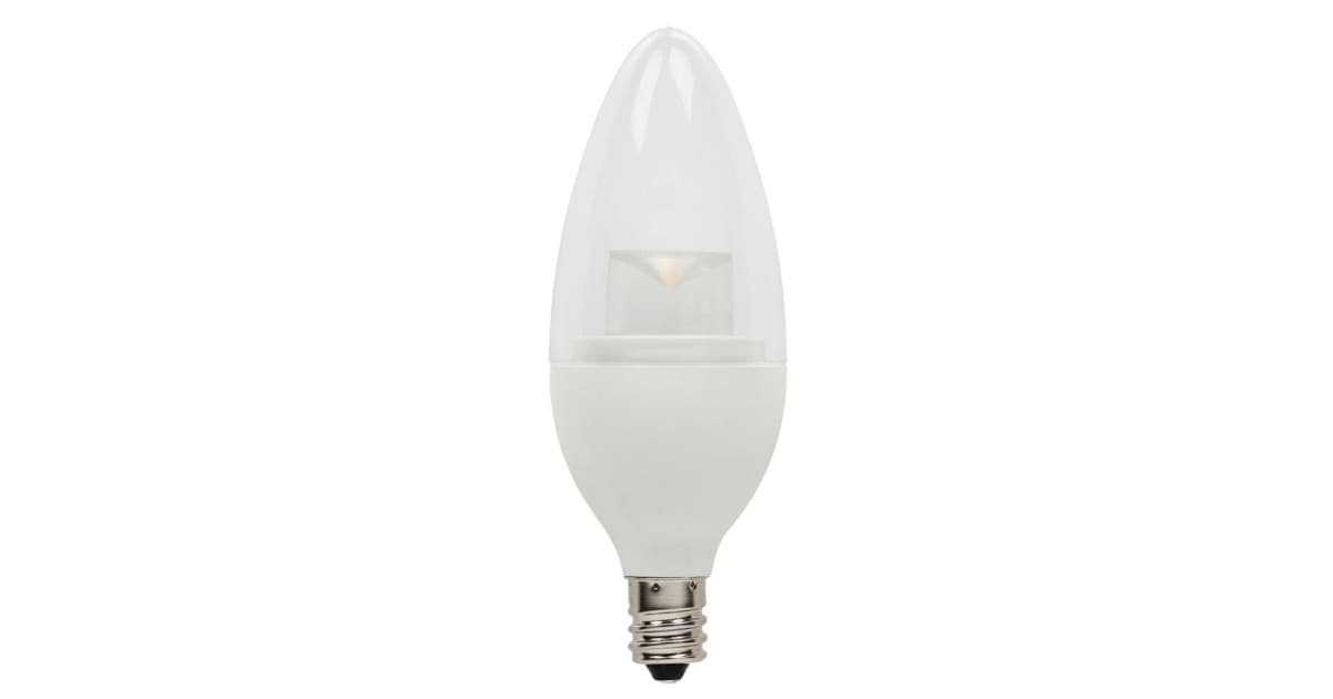 Westinghouse 4304500 Single 3 Watt Clear Dimmable B11 Candelabra (E12 ...