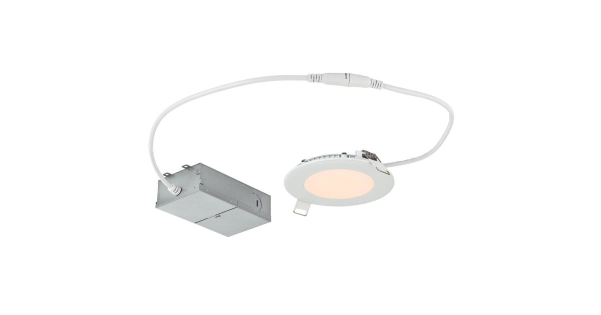 Westinghouse 5095000 LED Canless Recessed Fixture 4" Recessed Trim- IC ...