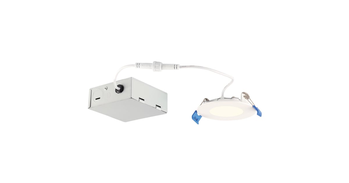 Westinghouse 5217100 LED Canless Recessed Fixture 3" Recessed Trim - IC ...