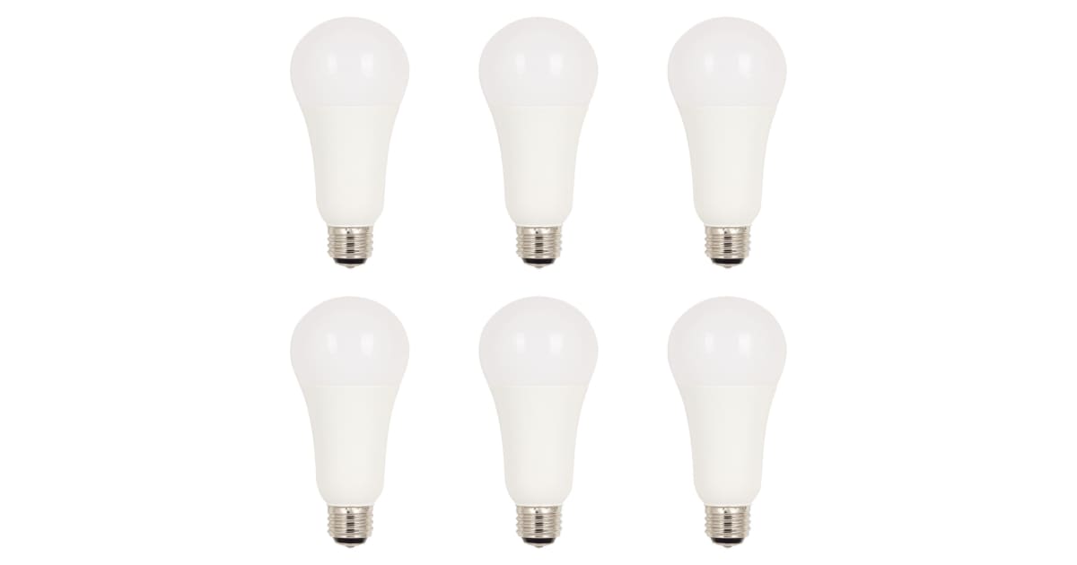Westinghouse 5321020 Pack of (6) 21 Watt A21 Medium (E26) LED Bulbs ...