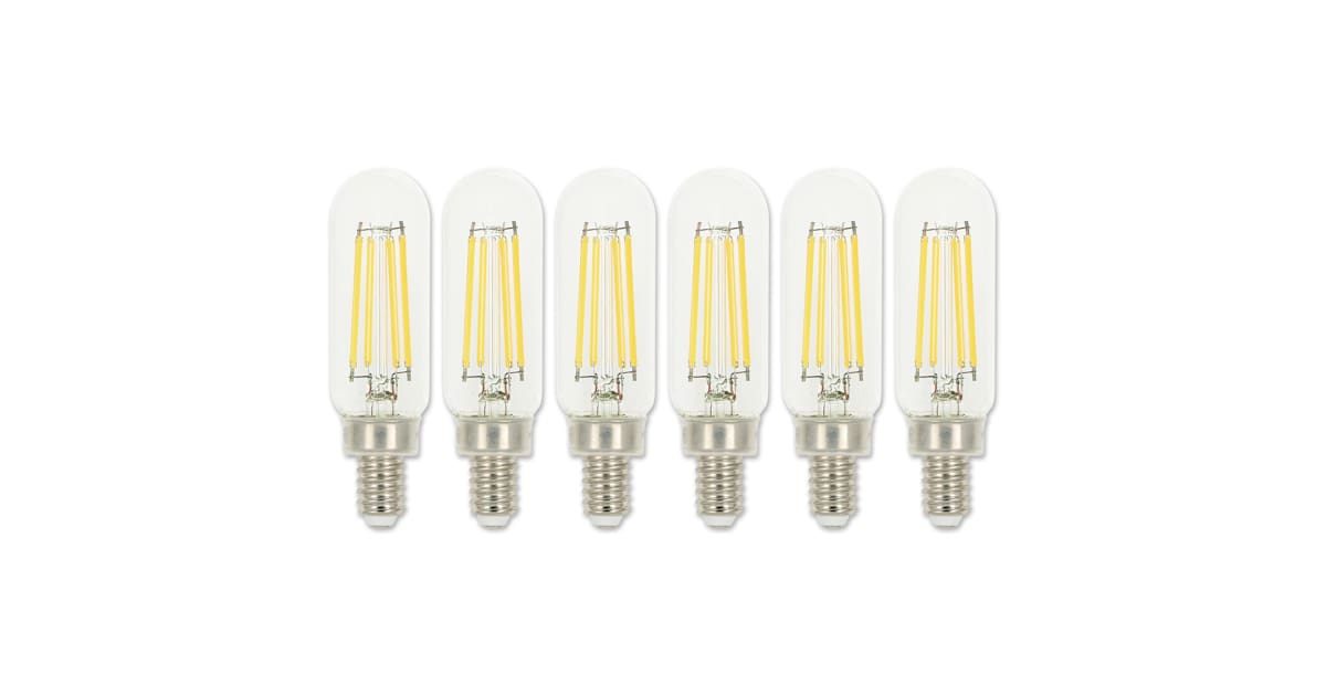 Westinghouse 5335020 Pack of (6) 5 Watt Dimmable T8 Candelabra (E12 ...
