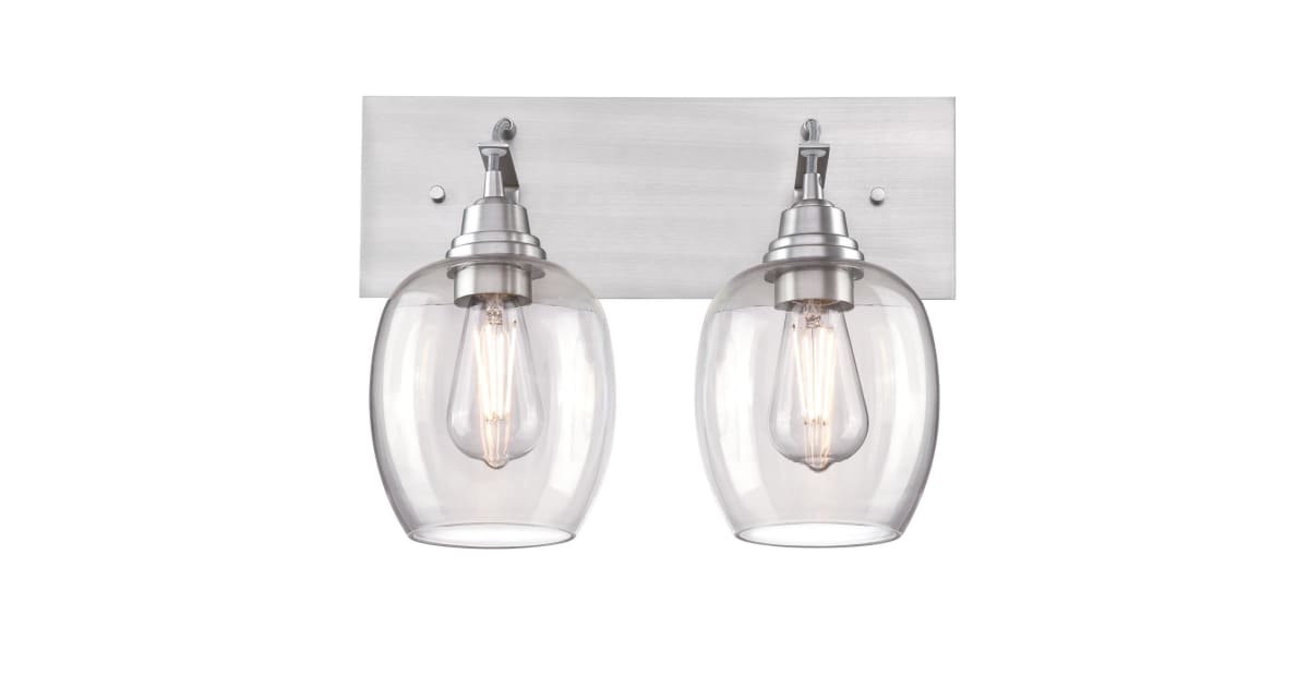 Westinghouse 6574100 Eldon 2 Light 15-15/16" Wide Bathroom Vanity Light ...