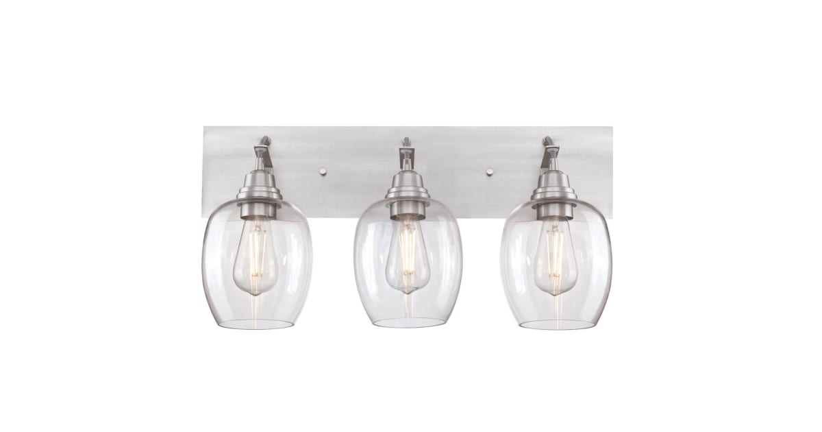 Westinghouse 6574200 Eldon 3 Light 24" Wide Bathroom Vanity Light ...