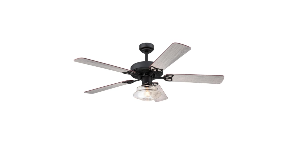 Westinghouse 7304800 Scholar 52" 5 Blade LED Indoor Ceiling Fan ...