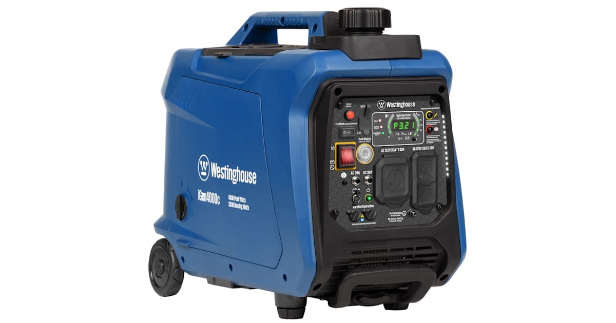 Westinghouse IGEN4000C 3,300-Watt (120V) Electric Button / Recoil ...