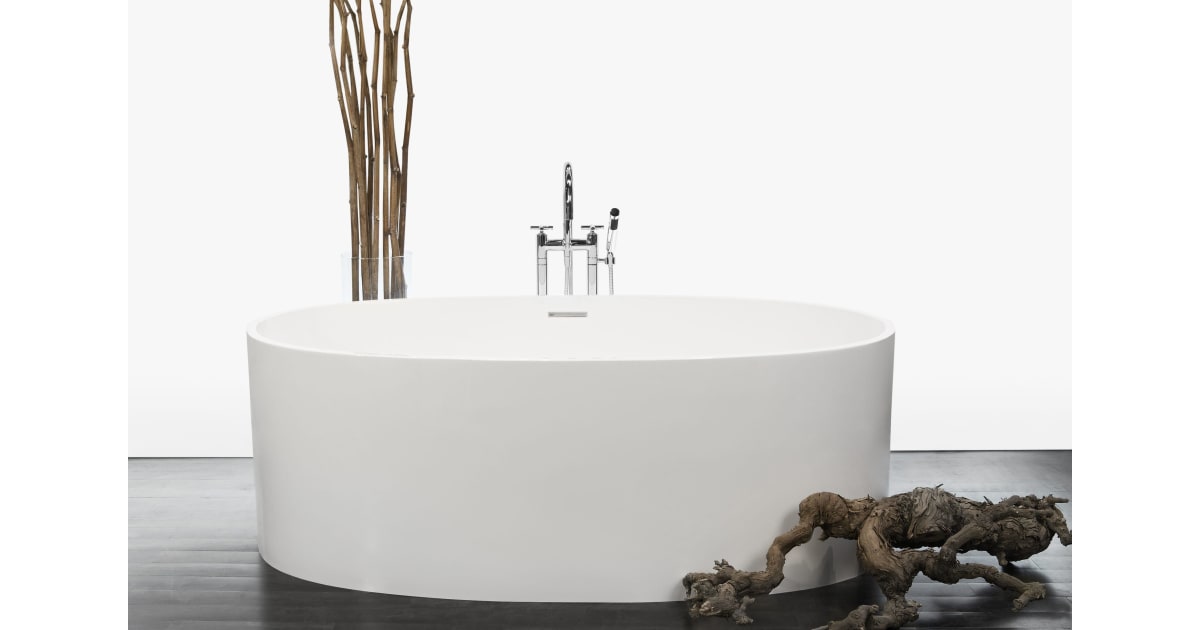 WETSTYLE BBE02-L-BNNT-MA Be Collection 66" Free Standing WETMAR BiO ...