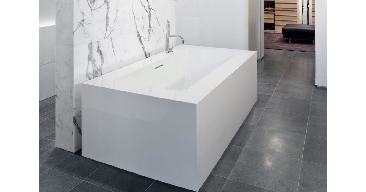 WETSTYLE BC0101-BN-MA CUBE 72" Free Standing WETMAR BiO Composite ...