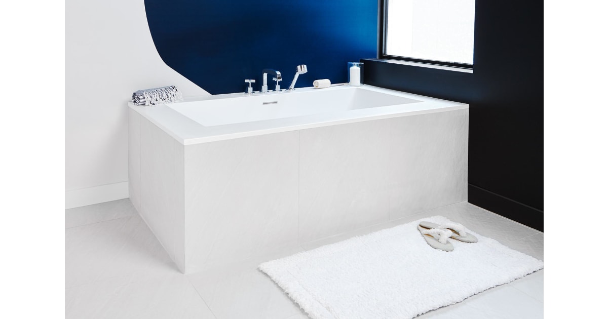 WETSTYLE BC0105-BN-COP-MA CUBE 72" Two Wall (Back and Right) WETMAR BiO ...