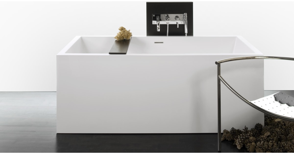 WETSTYLE BC0401-BNNT-MA CUBE 62" Free Standing WETMAR BiO Composite ...