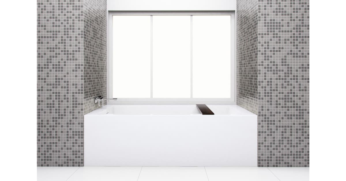 WETSTYLE BC1406-L-BNNT-MA CUBE 60" Three Wall Alcove WETMAR BiO ...