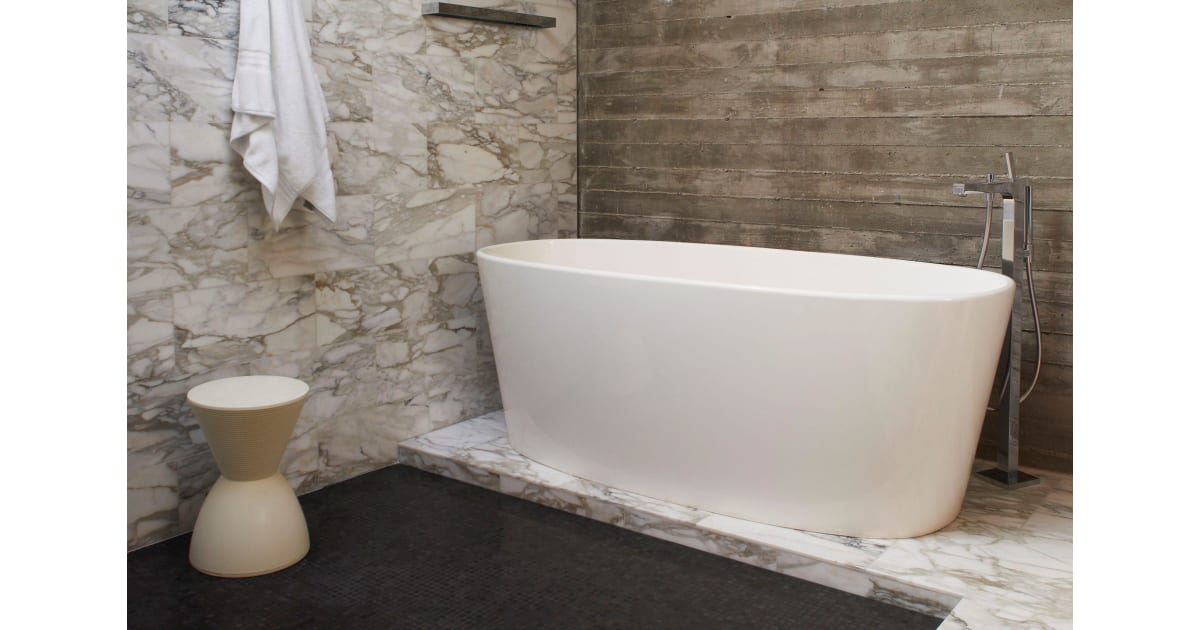 WETSTYLE BOV01-66-BNNT-COP-MA OVE 66" Free Standing WETMAR BiO ...