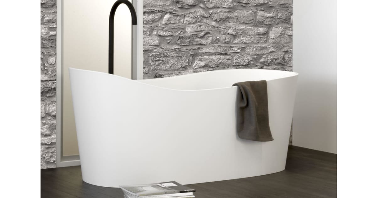 WETSTYLE BWA01-BNNT-MA Wave 58" Free Standing WETMAR BiO Composite ...