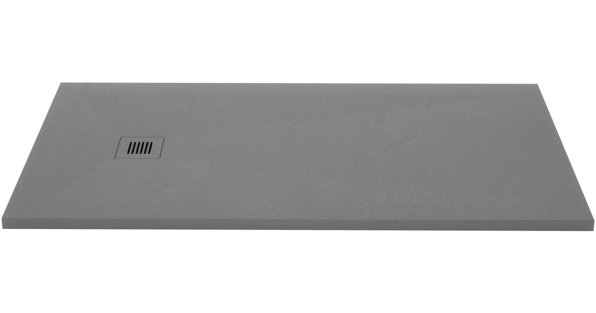 WETSTYLE DFL6032E-GT Feel Collection 60" x 32" Rectangular Shower Base ...
