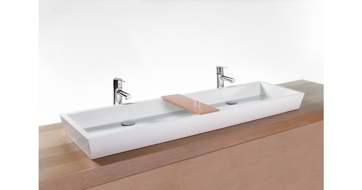 WETSTYLE VC854A-O-BN-MA CUBE 54" Rectangular WETMAR BiO Stone Composite ...