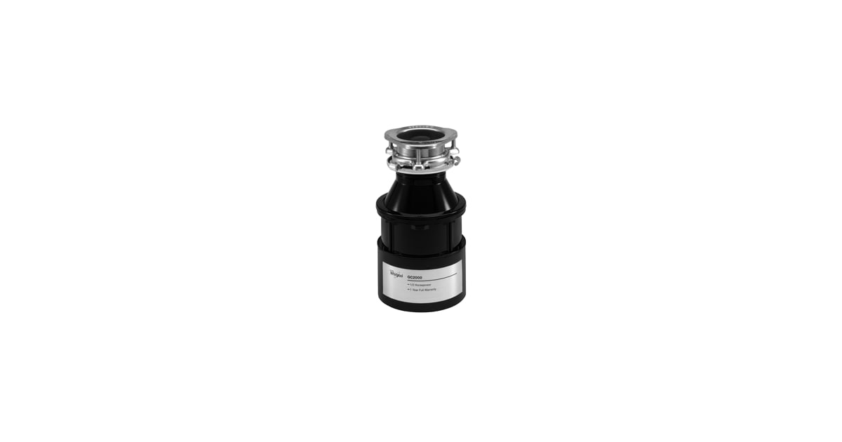 Whirlpool GC2000XE 1/2 HP Continuous Feed In-Sink Disposal with ABS ...