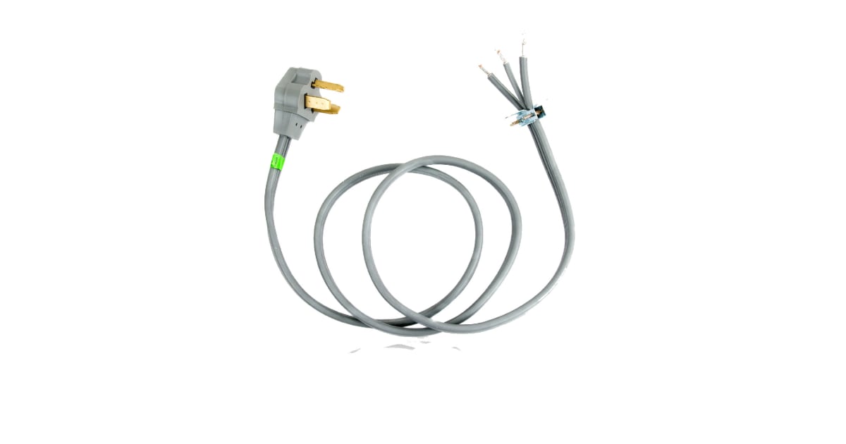 Whirlpool PT500L 30 Amp 6 Foot Long Replacement Dryer Cord | Ferguson Home