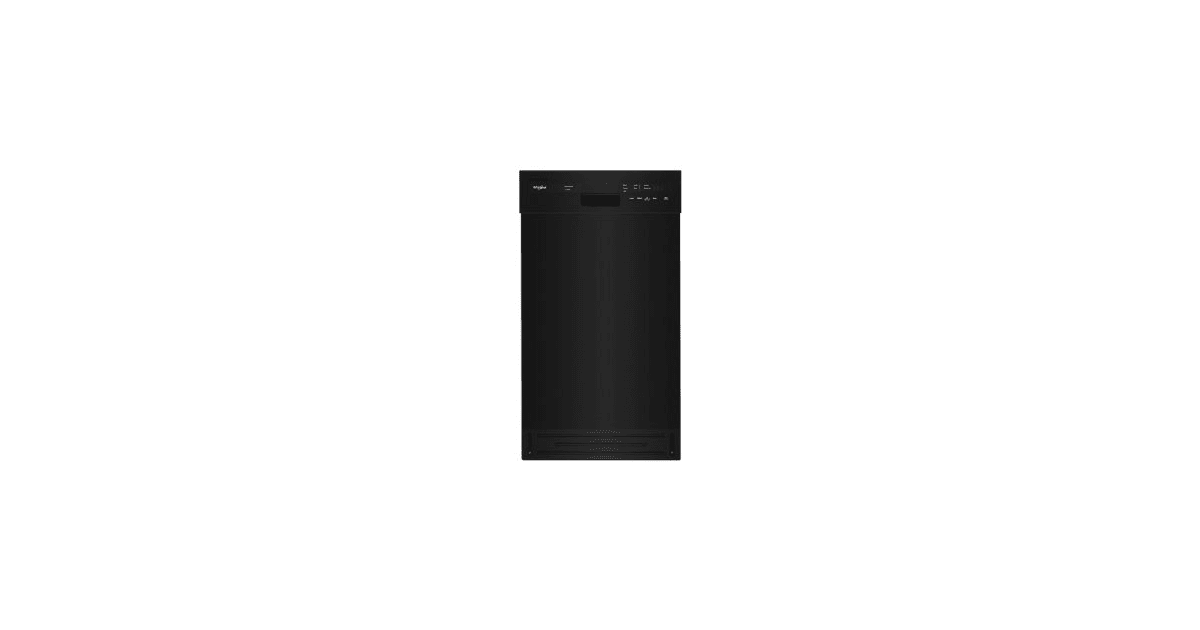 Whirlpool WDPS5118PB 18 Inch Wide 8 Place Setting Built-In Front ...