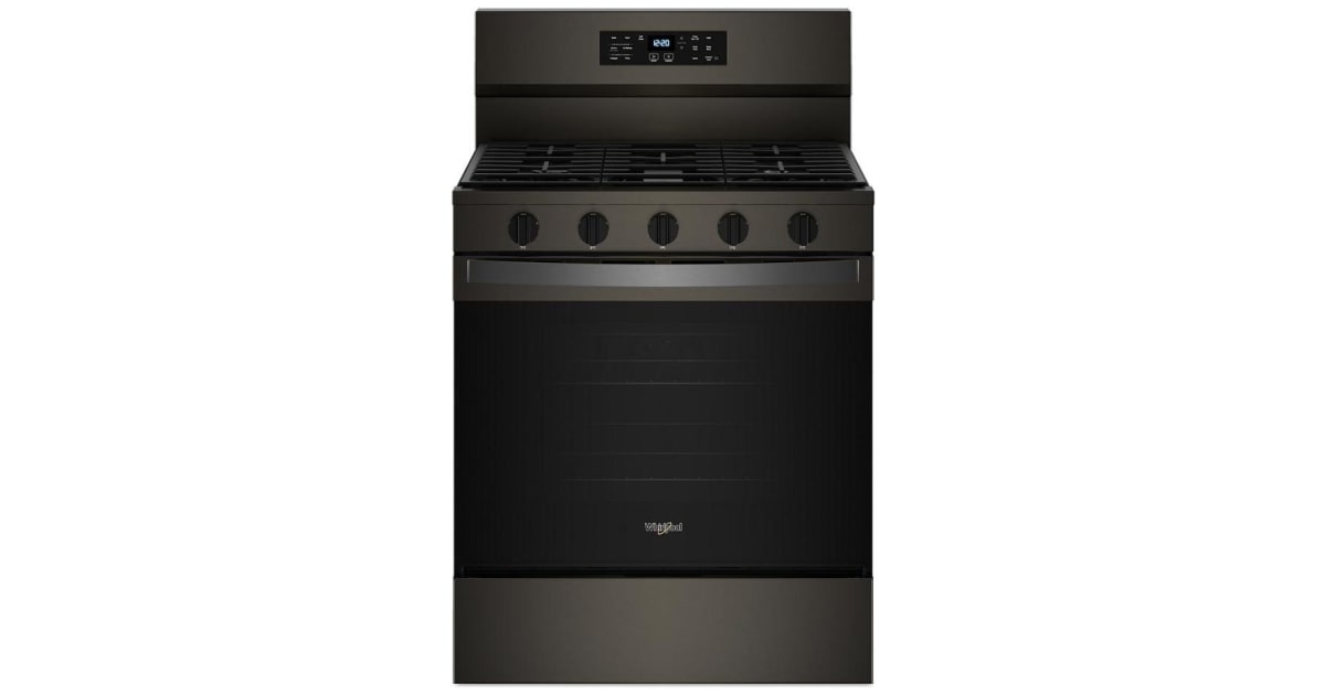 Whirlpool WFGS5030RV 30 Inch Wide 5.3 Cu. Ft. Free Standing Fingerprint ...