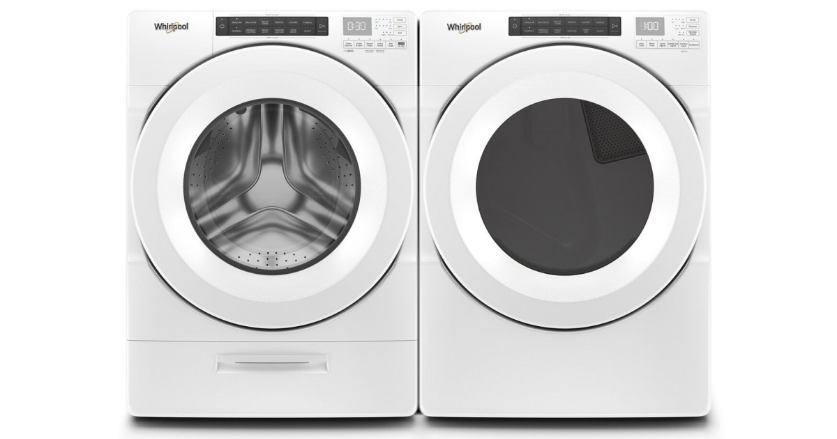 Whirlpool WFW560CHW-WED560LHW 27 Inch Wide 4.3 Cu. Ft. Electric Washer ...