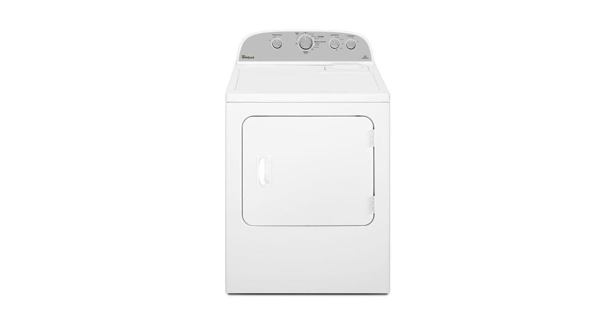 Whirlpool WGD4985EW 29 Inch Wide 5.6 Cu. Ft. Gas Dryer with Jeans Cycle ...