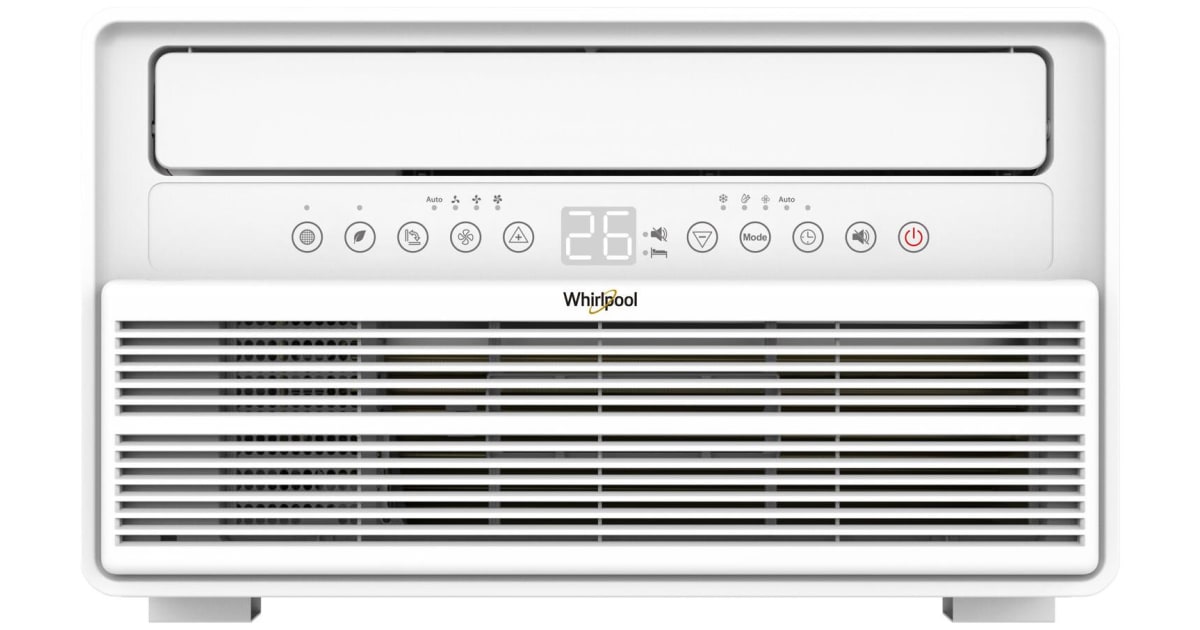 Whirlpool WHAW-101IN 10,000 BTU 115V Programmable Inverter Window Air ...