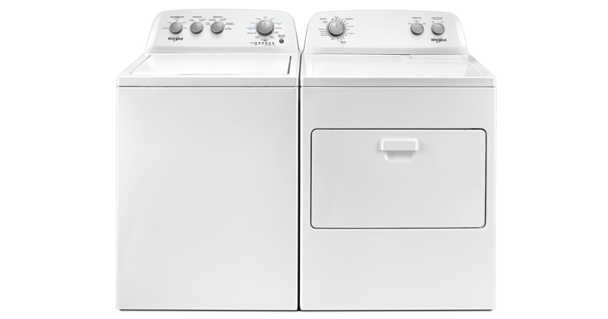 Whirlpool WTW4855HW-WGD4850HW 28 Inch Wide 3.8 Cu. Ft. Electric Washer ...