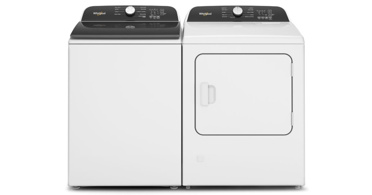 Whirlpool WTW500CMW-WGD500CMW 28 Inch Wide 5.3 Cu. Ft. Electric Washer ...