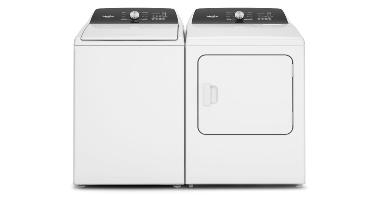 Whirlpool WTW5015LW-WGD5050LW 28 Inch Wide 4.5 Cu. Ft. Electric Washer ...