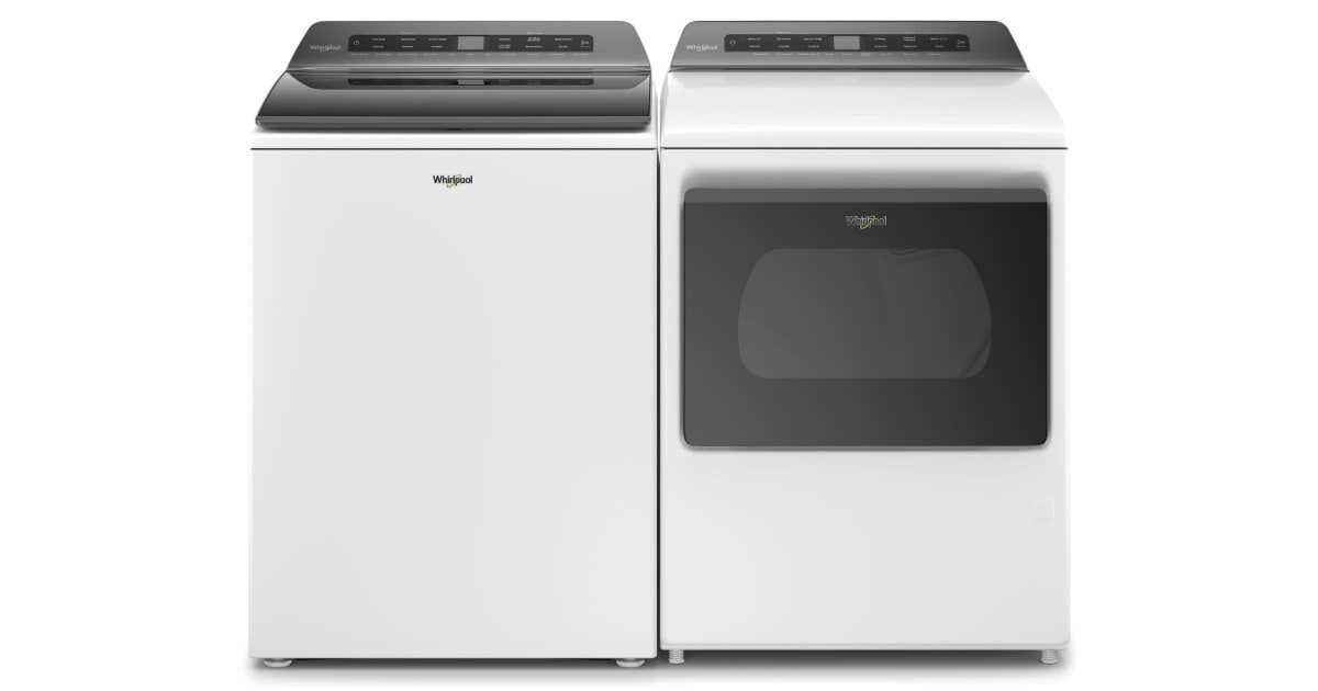 Whirlpool WTW5100HW-WGD5100HW 28 Inch Wide 4.8 Cu. Ft. Electric Washer ...