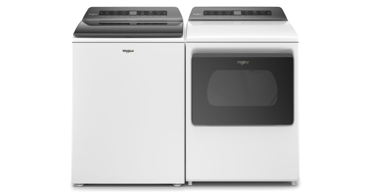 Whirlpool WTW5105HW-WGD5100HW 28 Inch Wide 4.7 Cu. Ft. Electric Washer ...