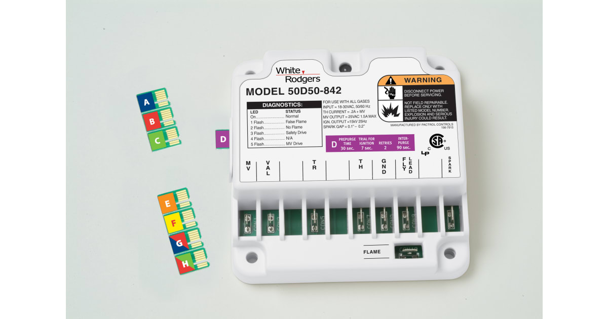 White-Rodgers W50D50842 Universal Direct Spark Ignition Control for All ...