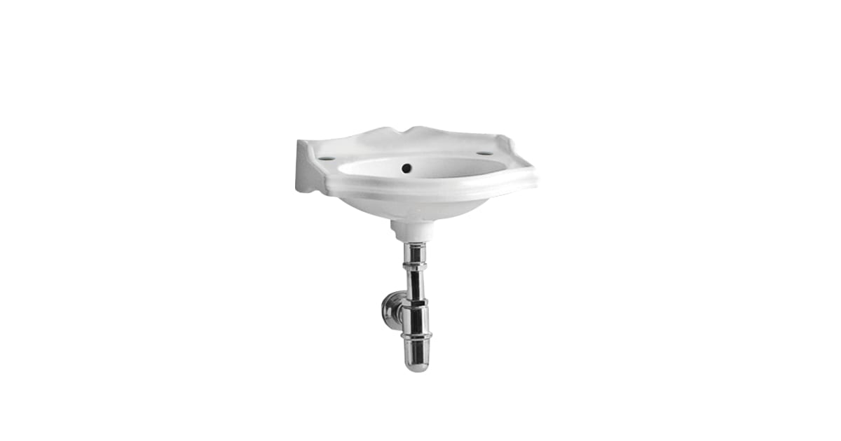 Whitehaus AR035T-C China 14-3/4" Wall Mounted Bathroom Sink with 2 ...