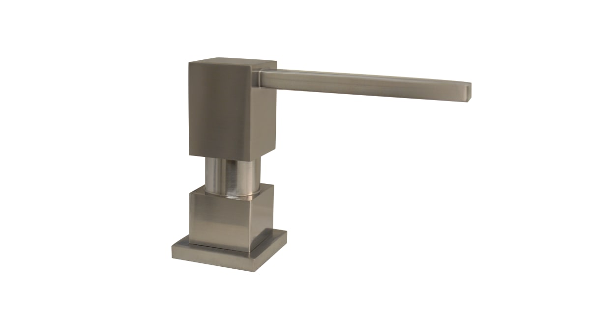 Whitehaus WHSQ-SD003-BN Q-Haus Solid Brass Soap/Lotion Dispenser ...