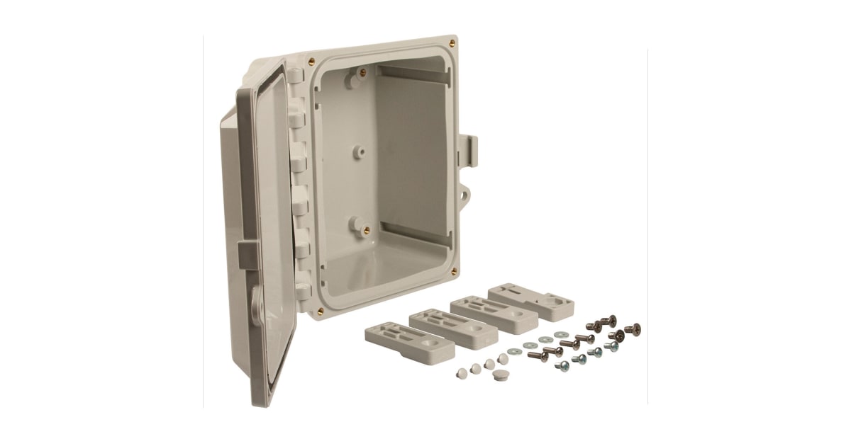 Wiegmann HW-P121006CHQR 10" Wide Hinged Junction Box - No Knockouts ...