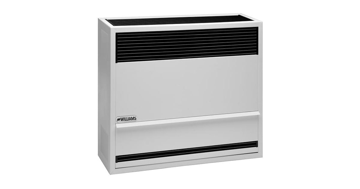 Williams 3003821 30,000 BTU 66% AFUE Liquid Propane Wall Mounted Heater ...