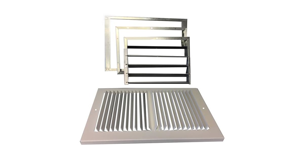 Williams 6802 Forsaire Rear Outlet Register with 1" Boot and Damper ...