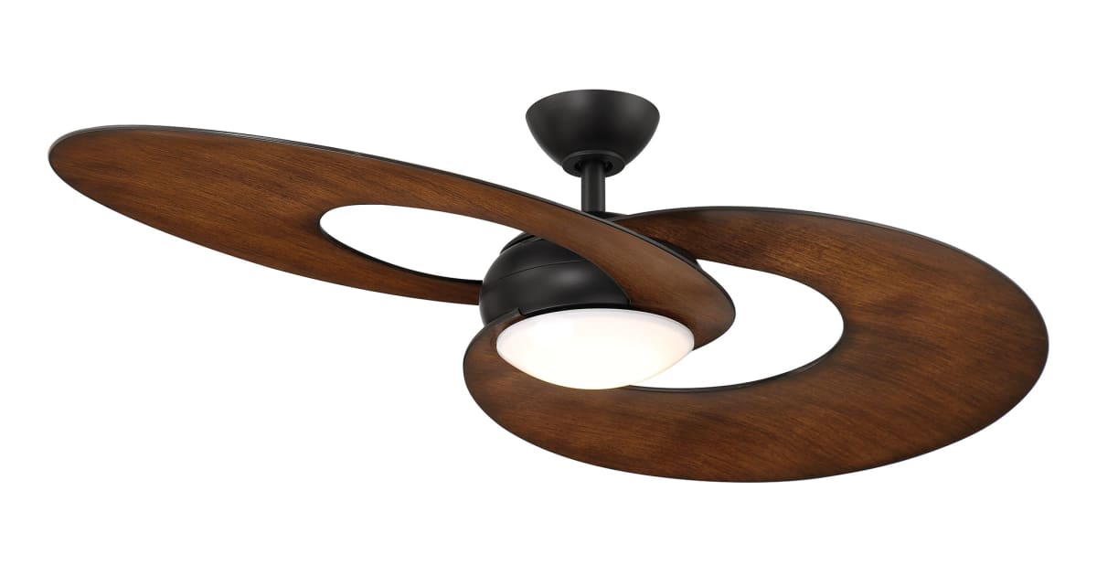 Wind River WR2010MB 52" 2 Blade Indoor Smart LED Ceiling Fan with ...