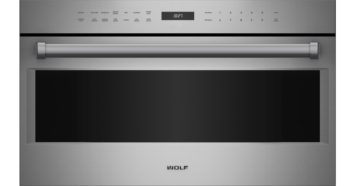 Wolf MDD30PE/S/PH E Series 30 Inch Wide 1.8 Cu. Ft. 950 Watt Built-In ...